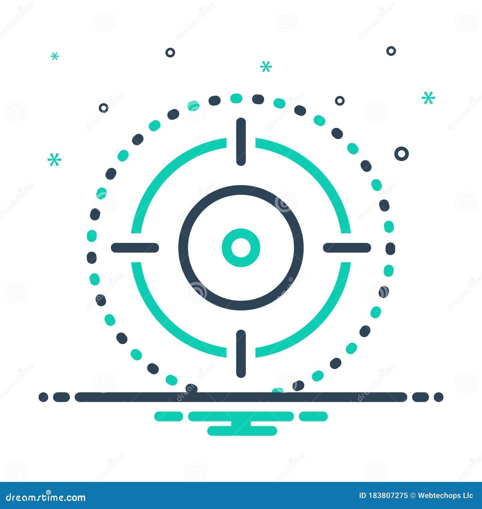 Mix Icon For Extent, Limit And Range Cartoon Vector | CartoonDealer.com ...