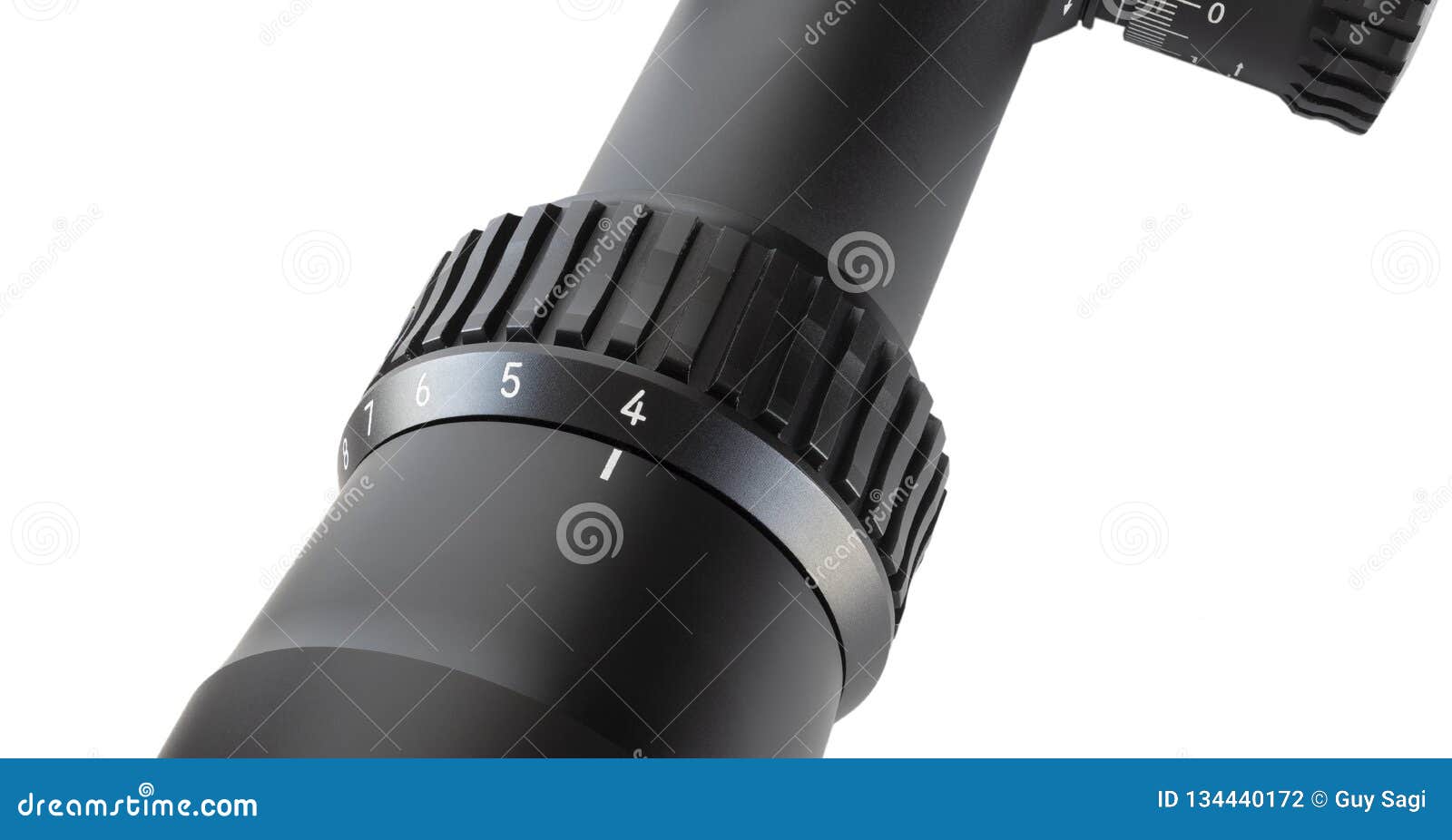 Scope Magnification Set To Four Power Stock Photo - Image of sniper ...