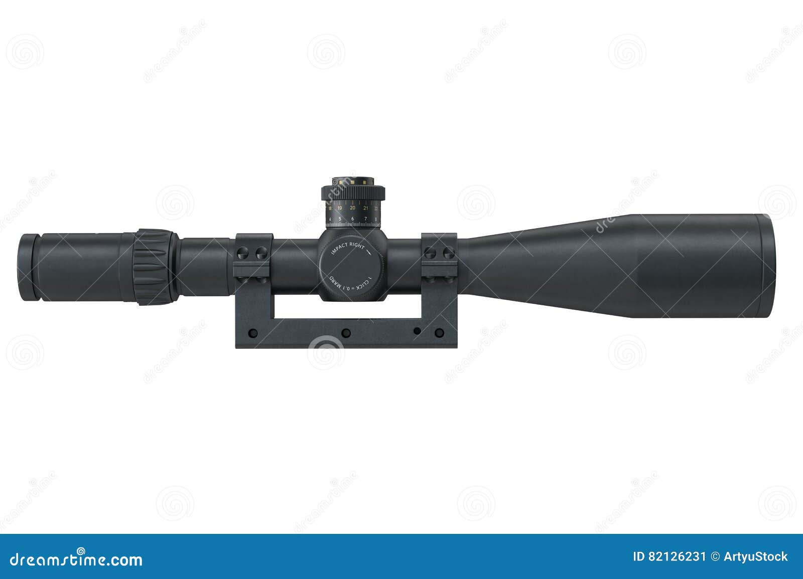 Scope Optical Equipment, Side View Stock Image - Image of shooting ...