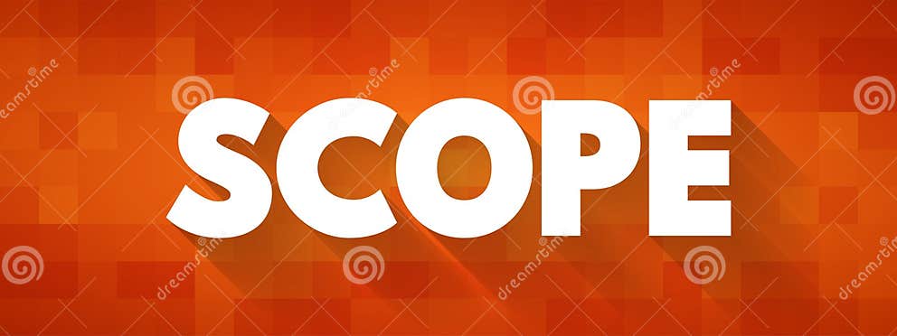 Scope Text Quote, Concept Background Stock Illustration - Illustration ...