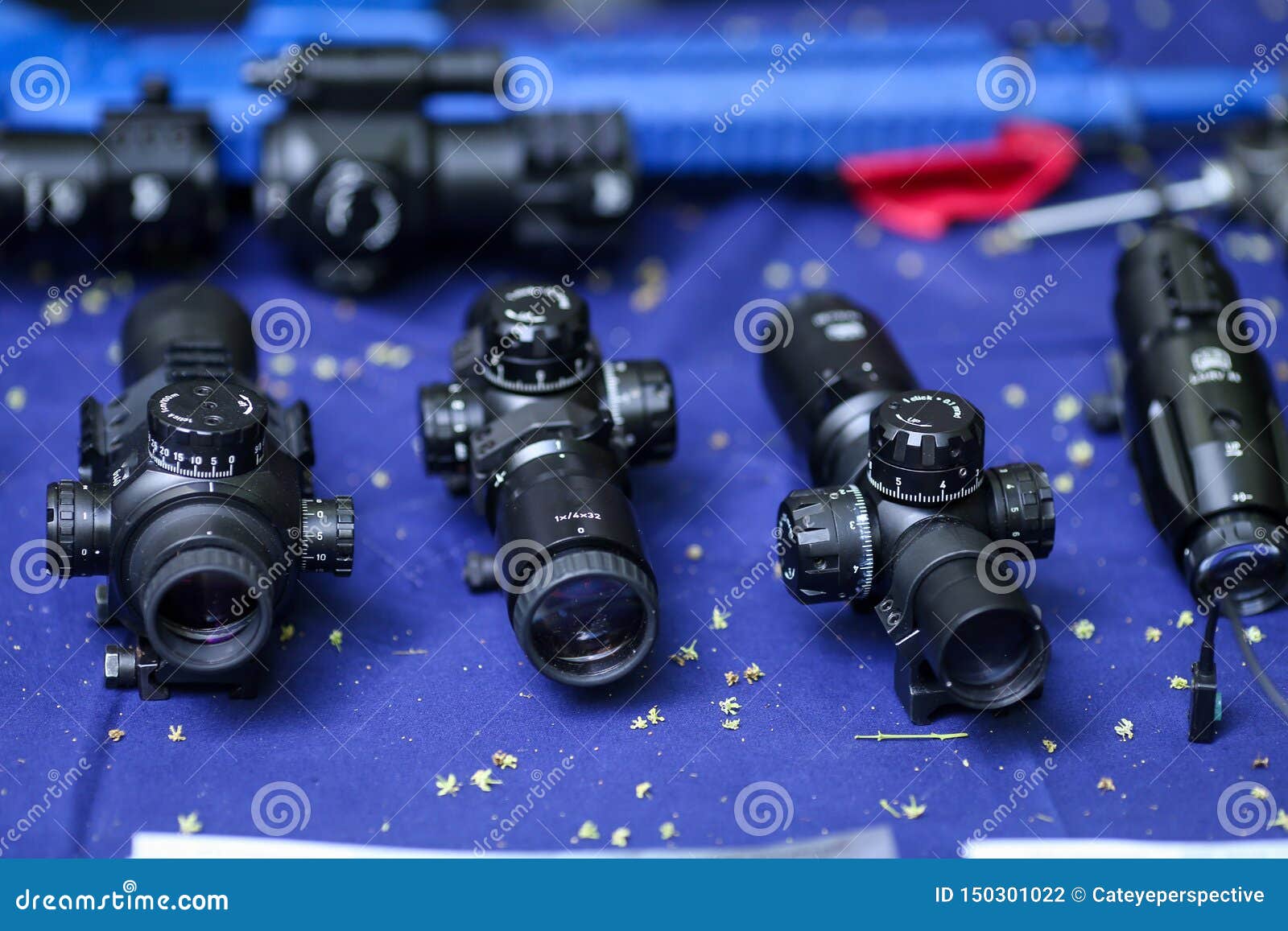 Scopes for Tactical Assault Rifles Stock Photo - Image of hunting ...