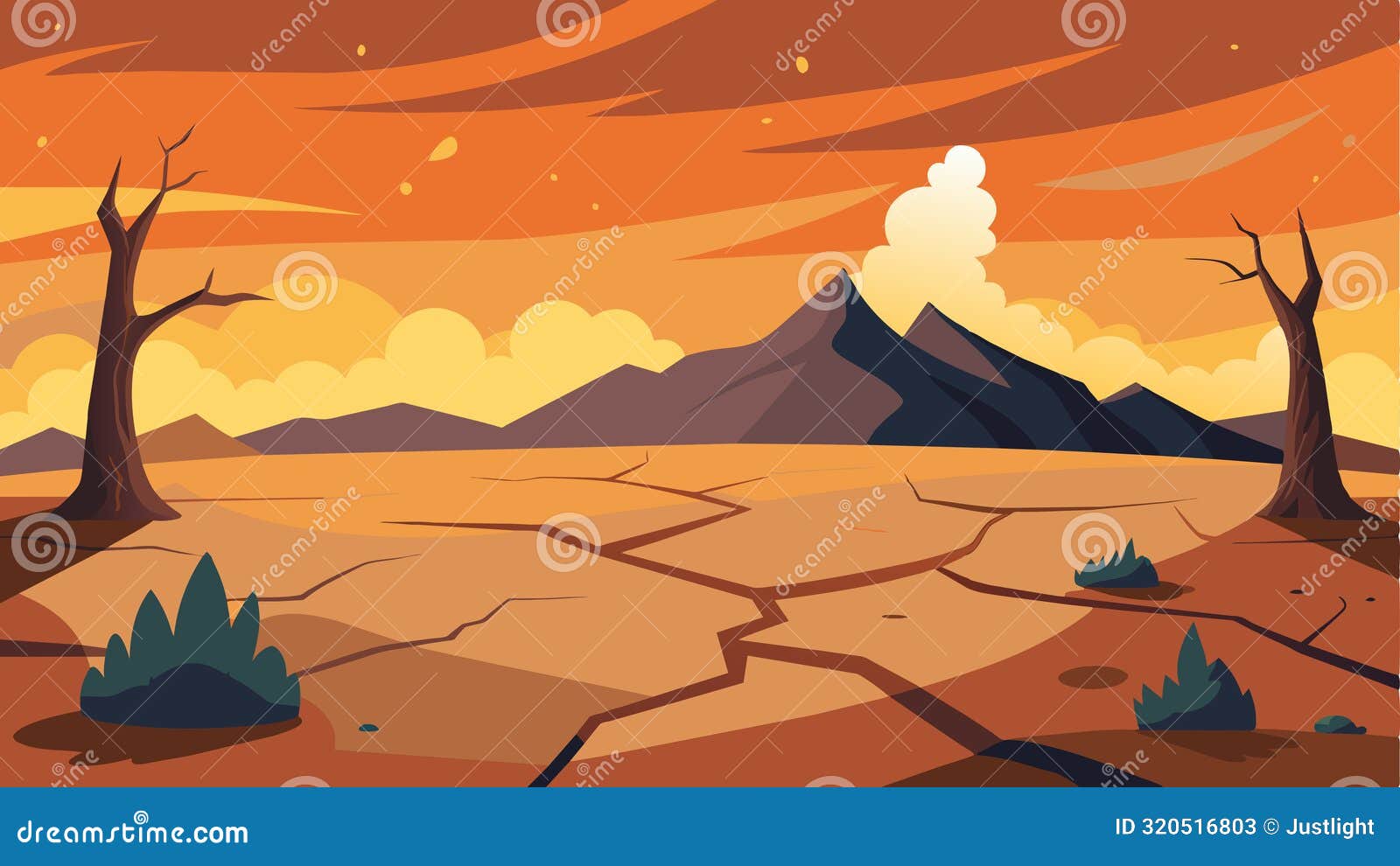 The Scorched Earth Crumbling Beneath Ones Feet a Stark Reminder of the ...