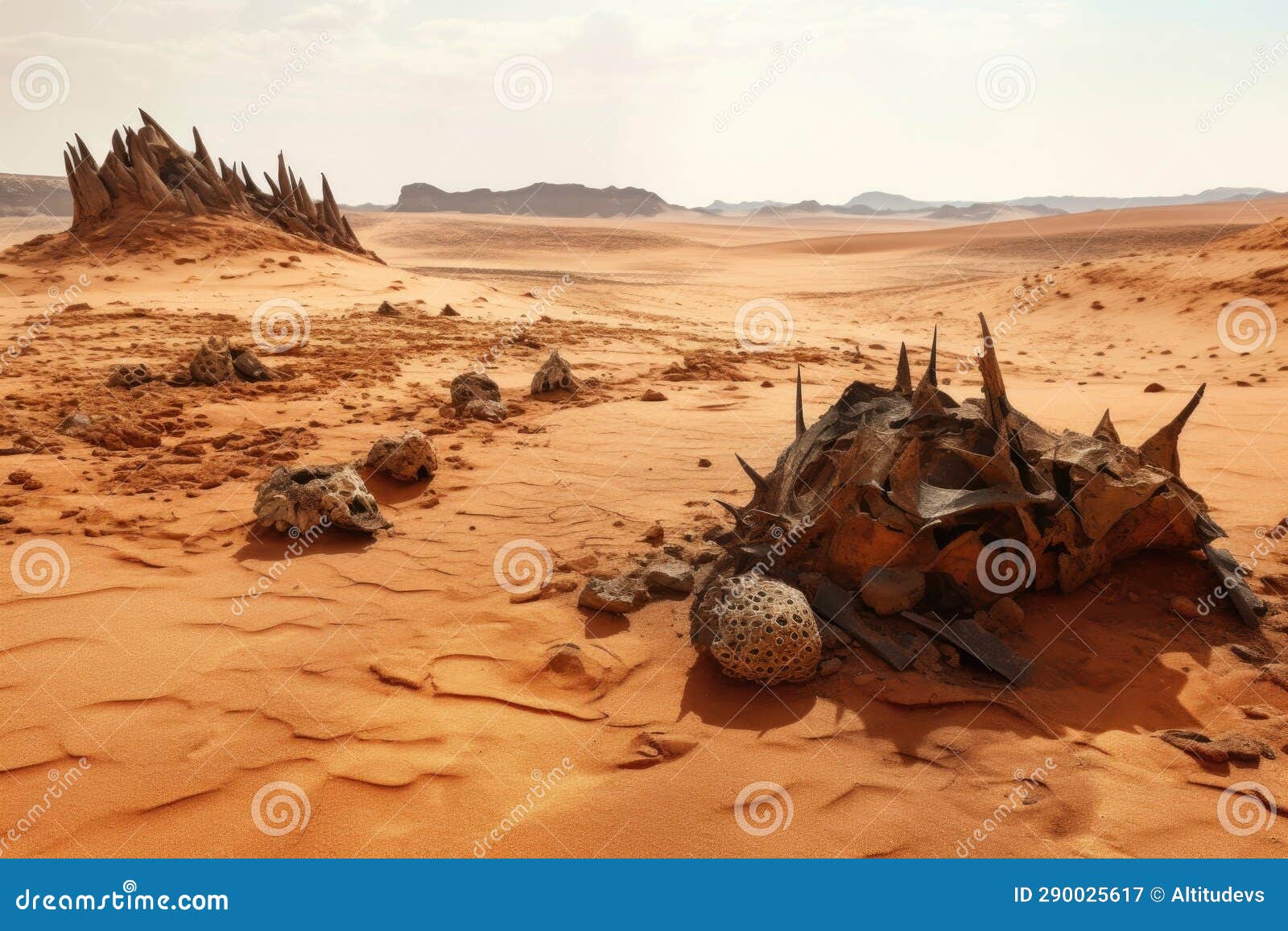 Scorched Earth and Remnants of a Campfire in Desert Stock Image - Image ...