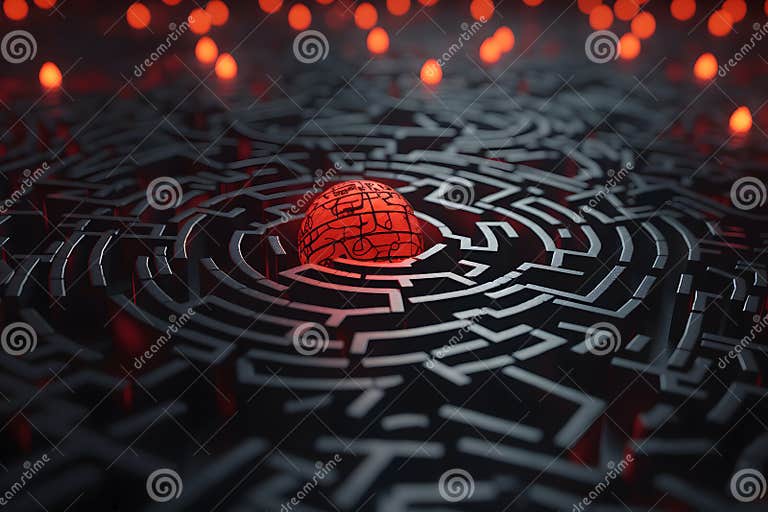 Scorched Maze Concept. Neural Network AI Generated Stock Illustration ... Scorched Maze Concept. Neural Network AI Generated Stock Illustration ...