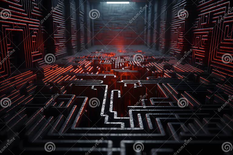 Scorched Maze Concept. Neural Network AI Generated Stock Photo - Image ... Scorched Maze Concept. Neural Network AI Generated Stock Photo - Image ...