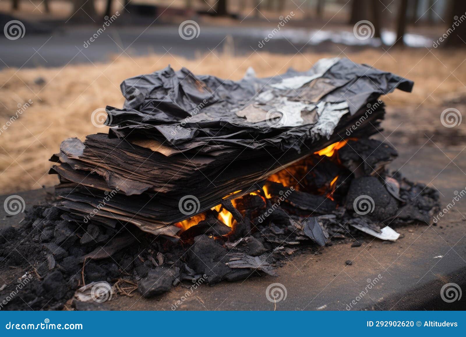 Scorched Paper Corner. Burnt Texture. Realistic Edge Vector ...