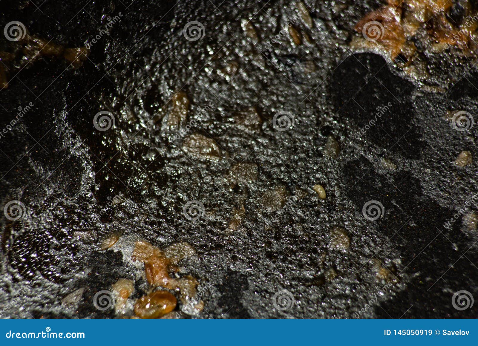 The Scorched Surface of the Pan Stock Image - Image of closeup ...