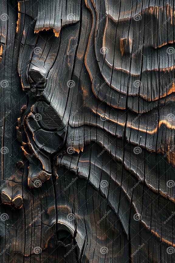 Scorched Wood Texture Background for Creative Projects Generative AI ...