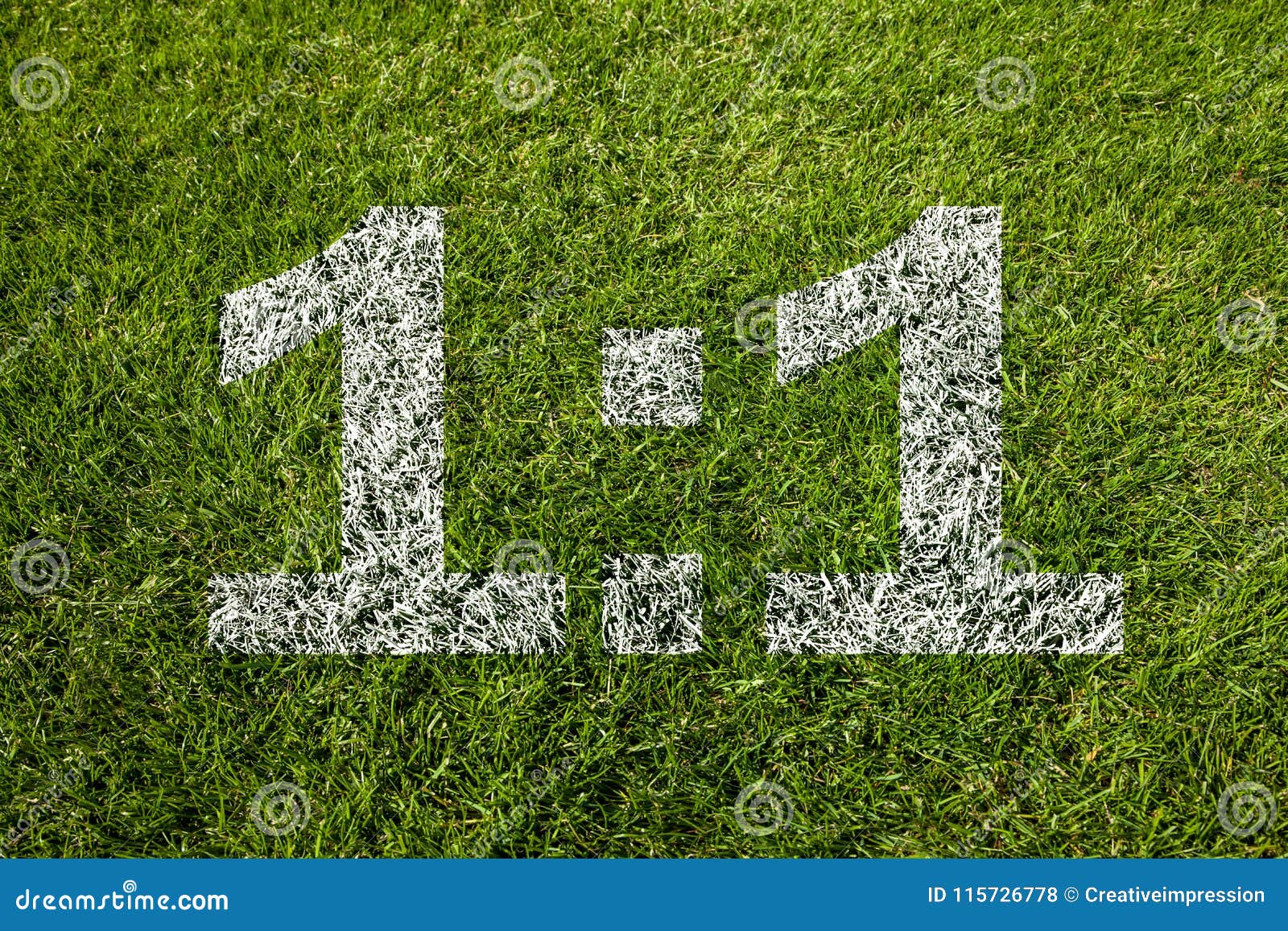 1:1score stock foto. Image of woord, spel, sporten, één - 115726778
