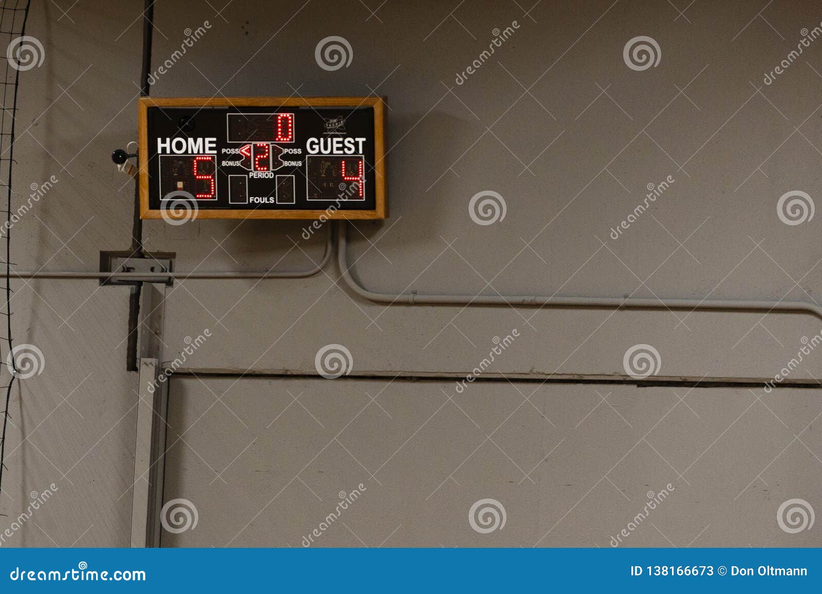 Score Board Showing End of Game Score. Stock Image - Image of score ...
