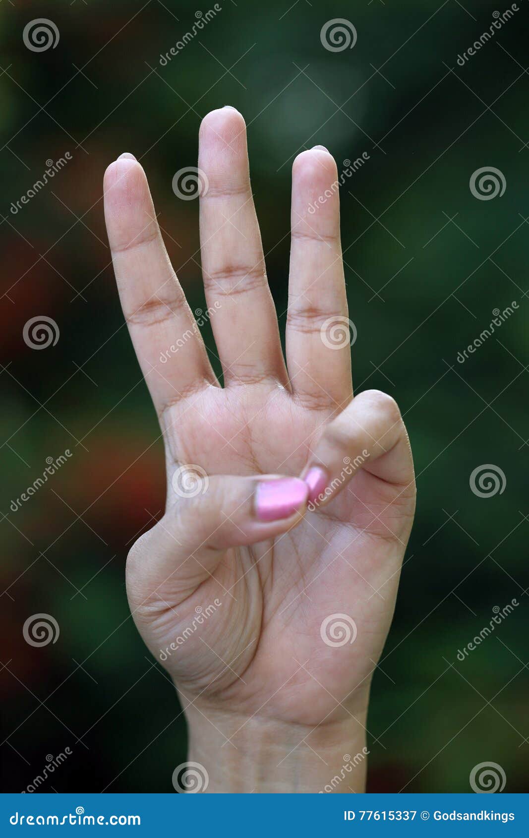 Score on the Finger Against Green Stock Image - Image of body, human ...