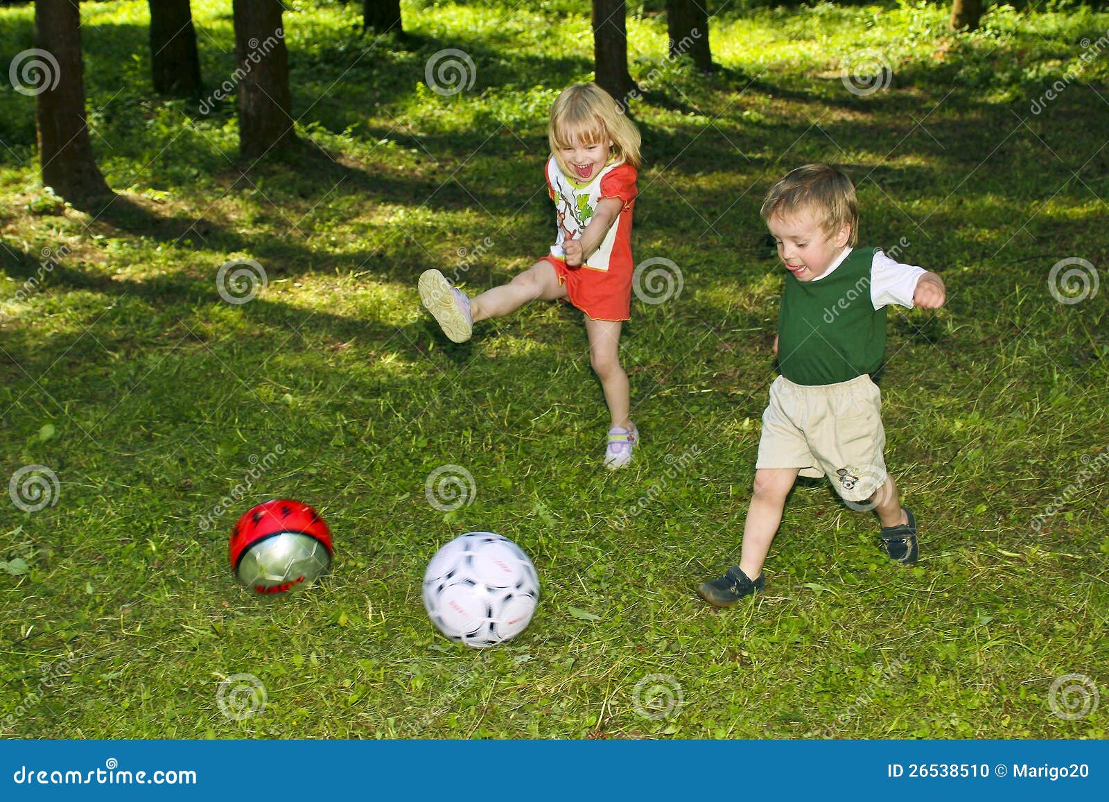 Score a goal! stock photo. Image of clothing, adult, child - 26538510