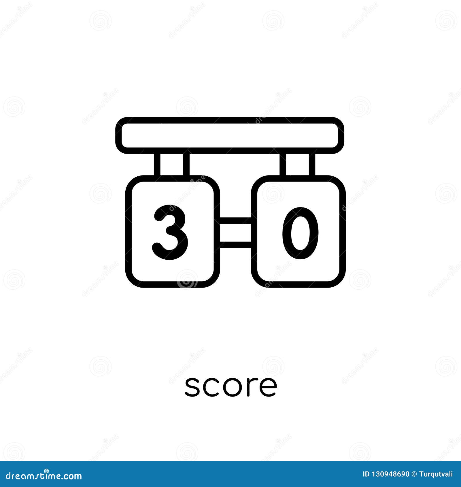 Score Icon from Arcade Collection. Stock Vector - Illustration of ...