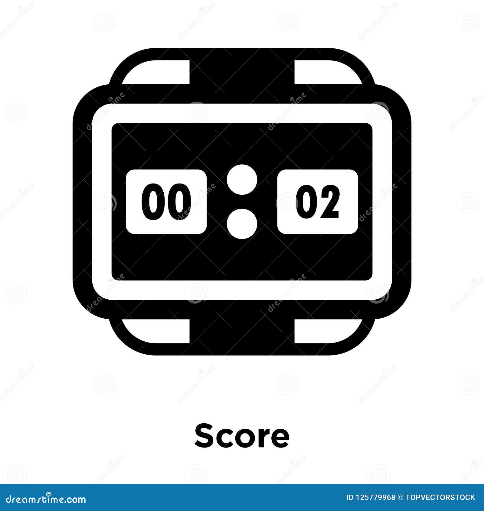 Score Icon Vector Isolated on White Background, Logo Concept of Stock ...