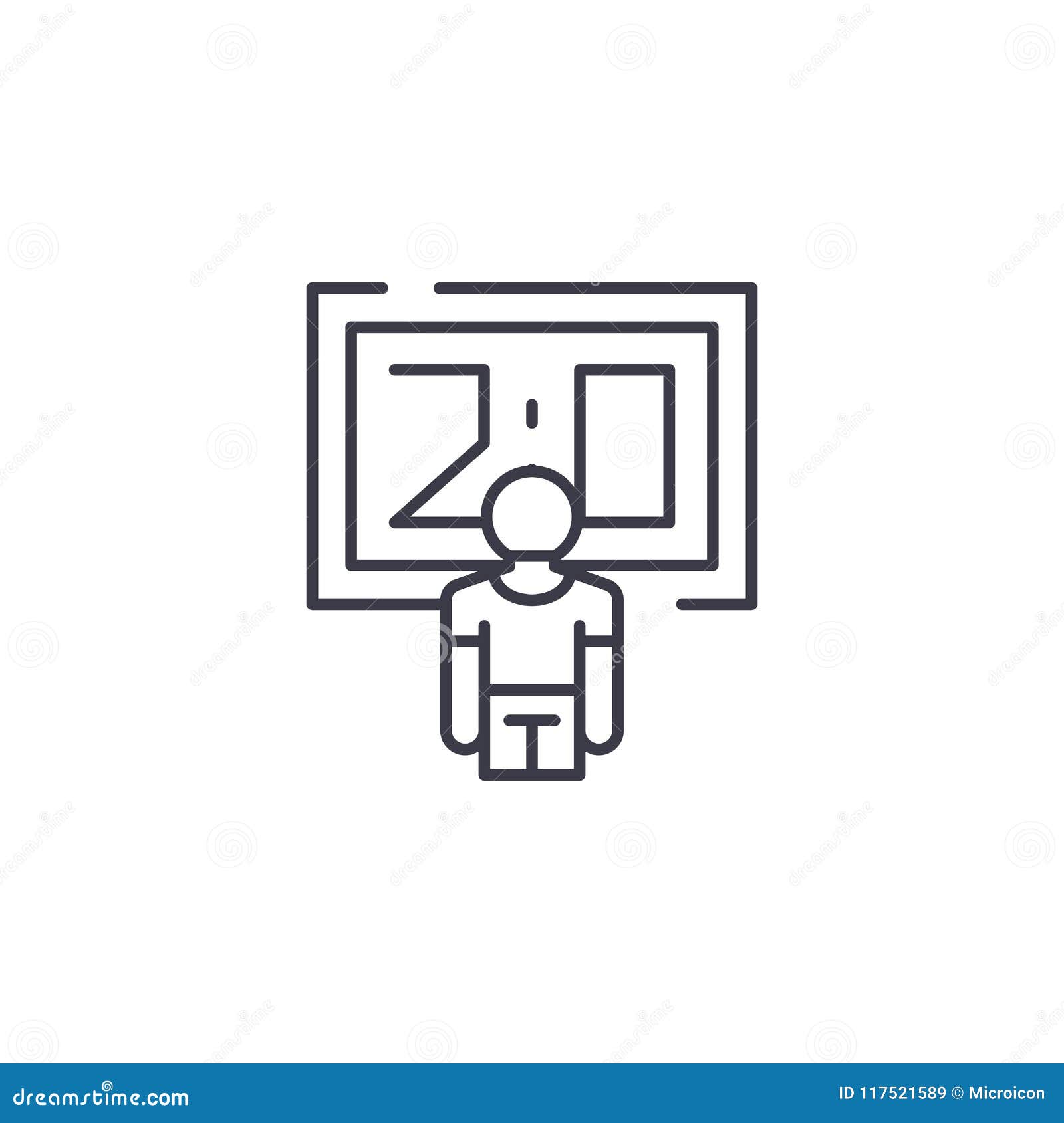 Score Linear Icon Concept. Score Line Vector Sign, Symbol, Illustration ...
