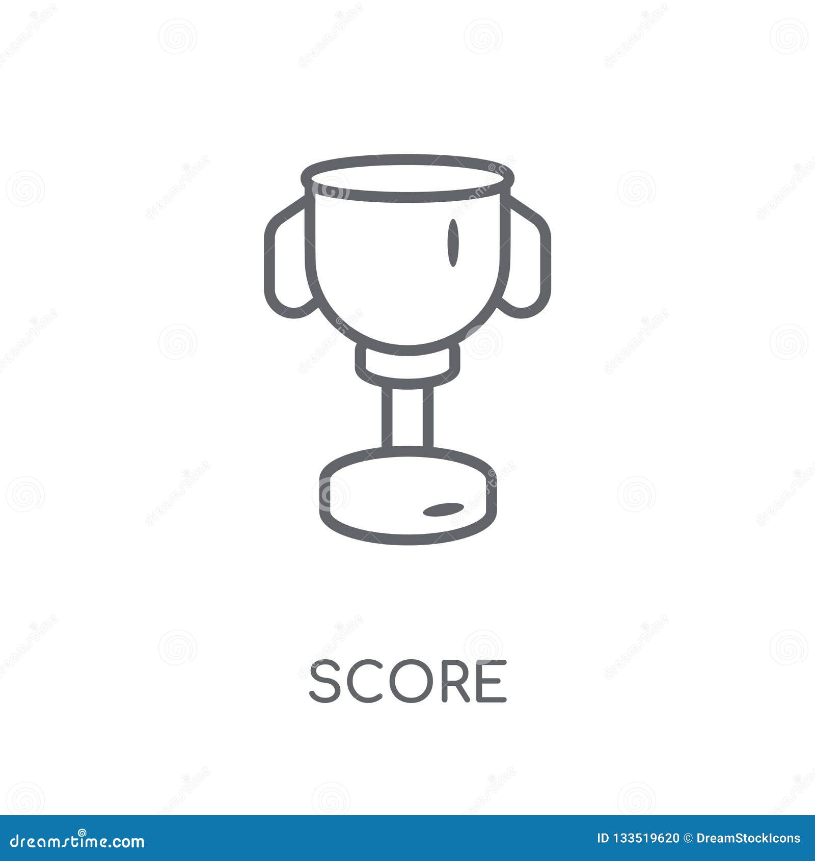 Score Linear Icon. Modern Outline Score Logo Concept on White Ba Stock ...