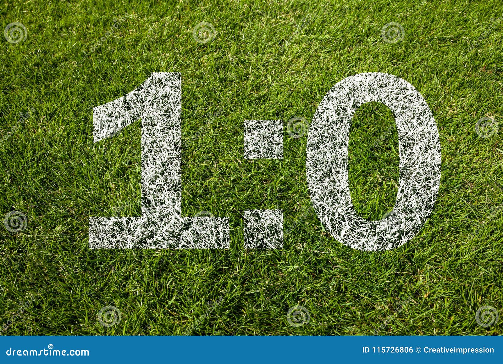 1:0 score stock photo. Image of goal, pitch, zero, field - 115726806