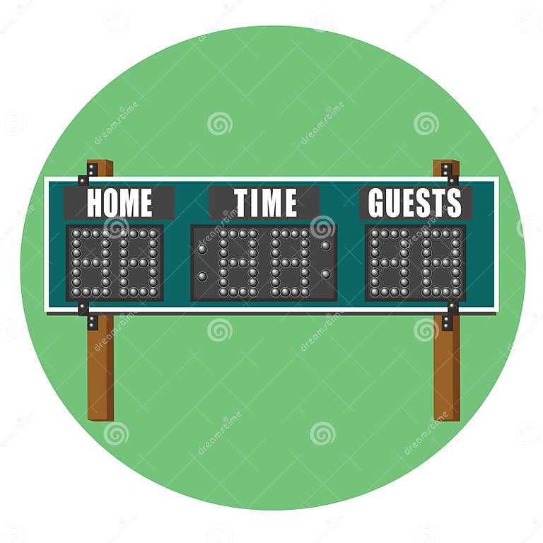Scoreboard stock vector. Illustration of event, contest - 11181939