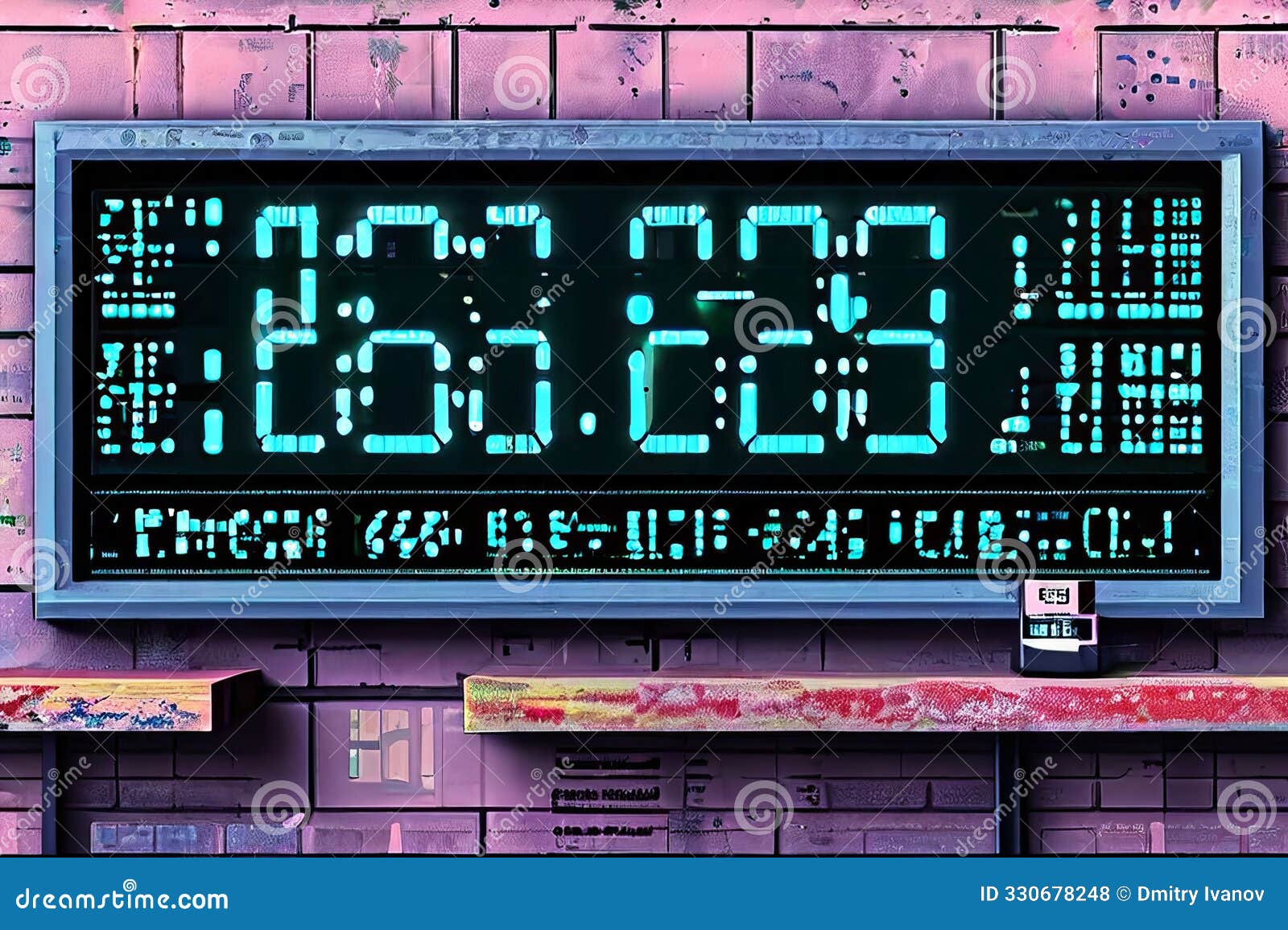 Scoreboard Ascii the Scoreboard Rendes Stock Photo - Image of providing ...