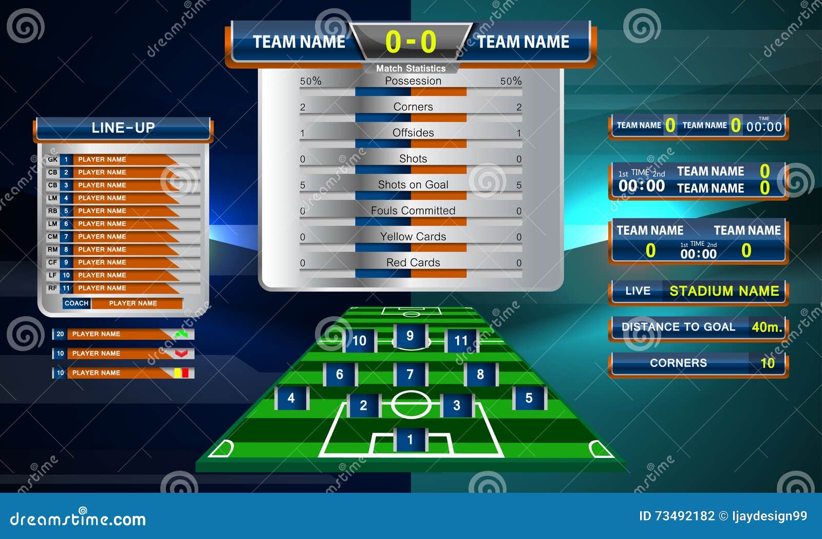 Scoreboard design object stock vector. Illustration of background ...