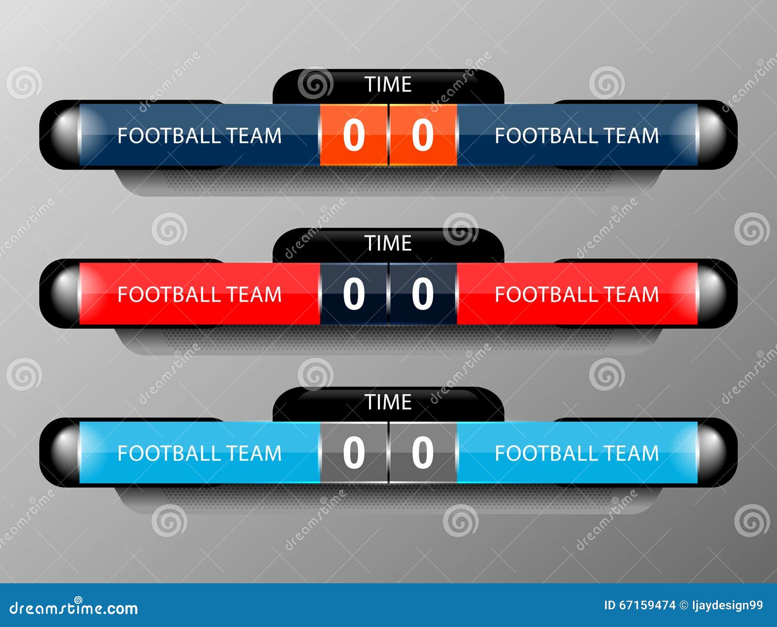 Scoreboard elements design stock vector. Illustration of team - 67159474