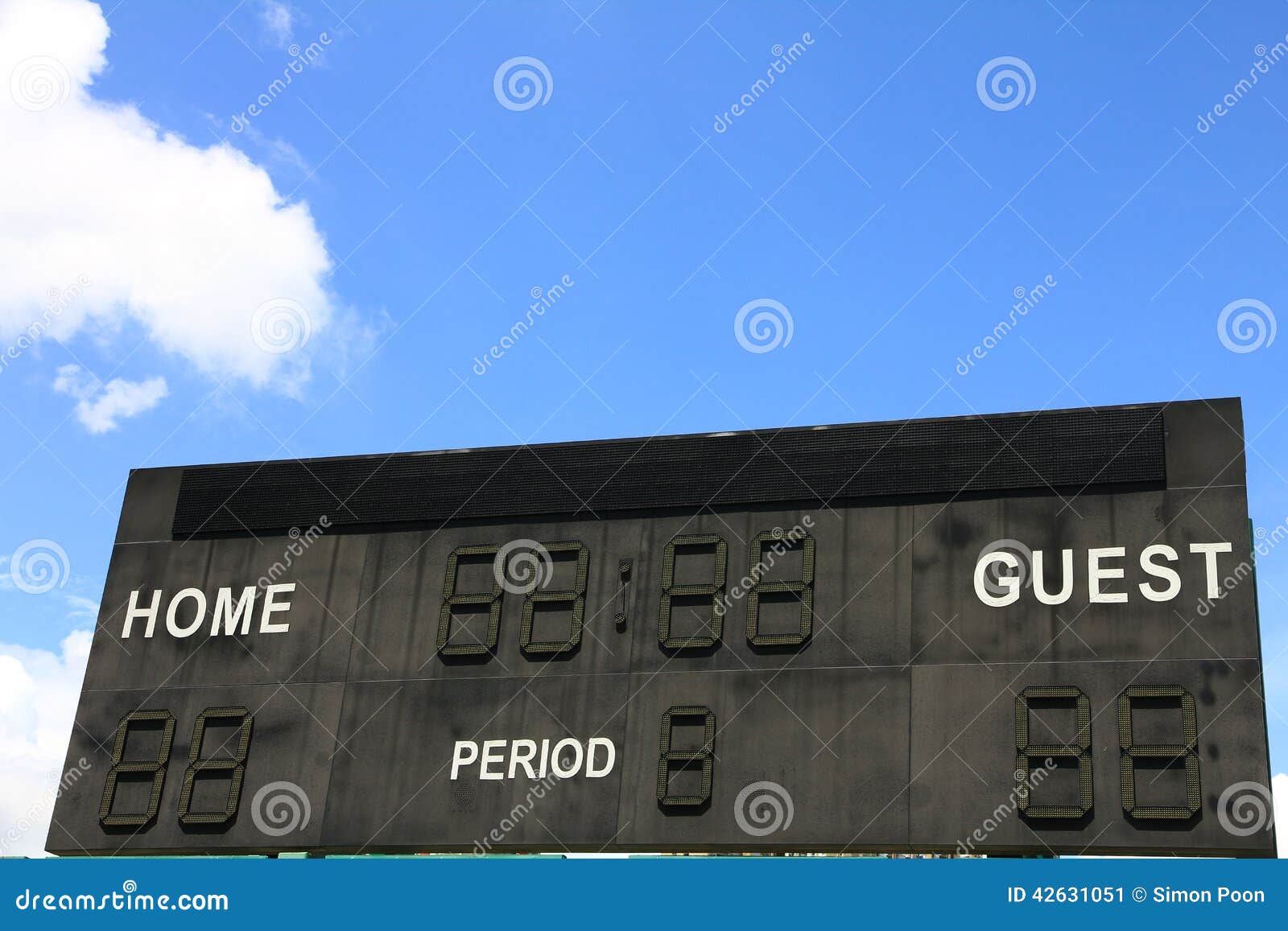 Scoreboard stock image. Image of board, soccer, goal - 42631051