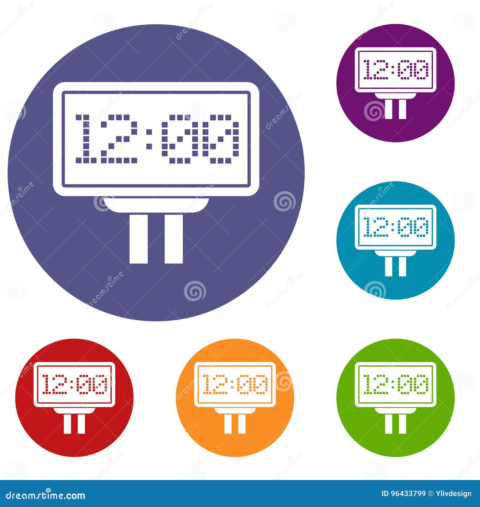 Scoreboard icons set stock vector. Illustration of inning - 96433799