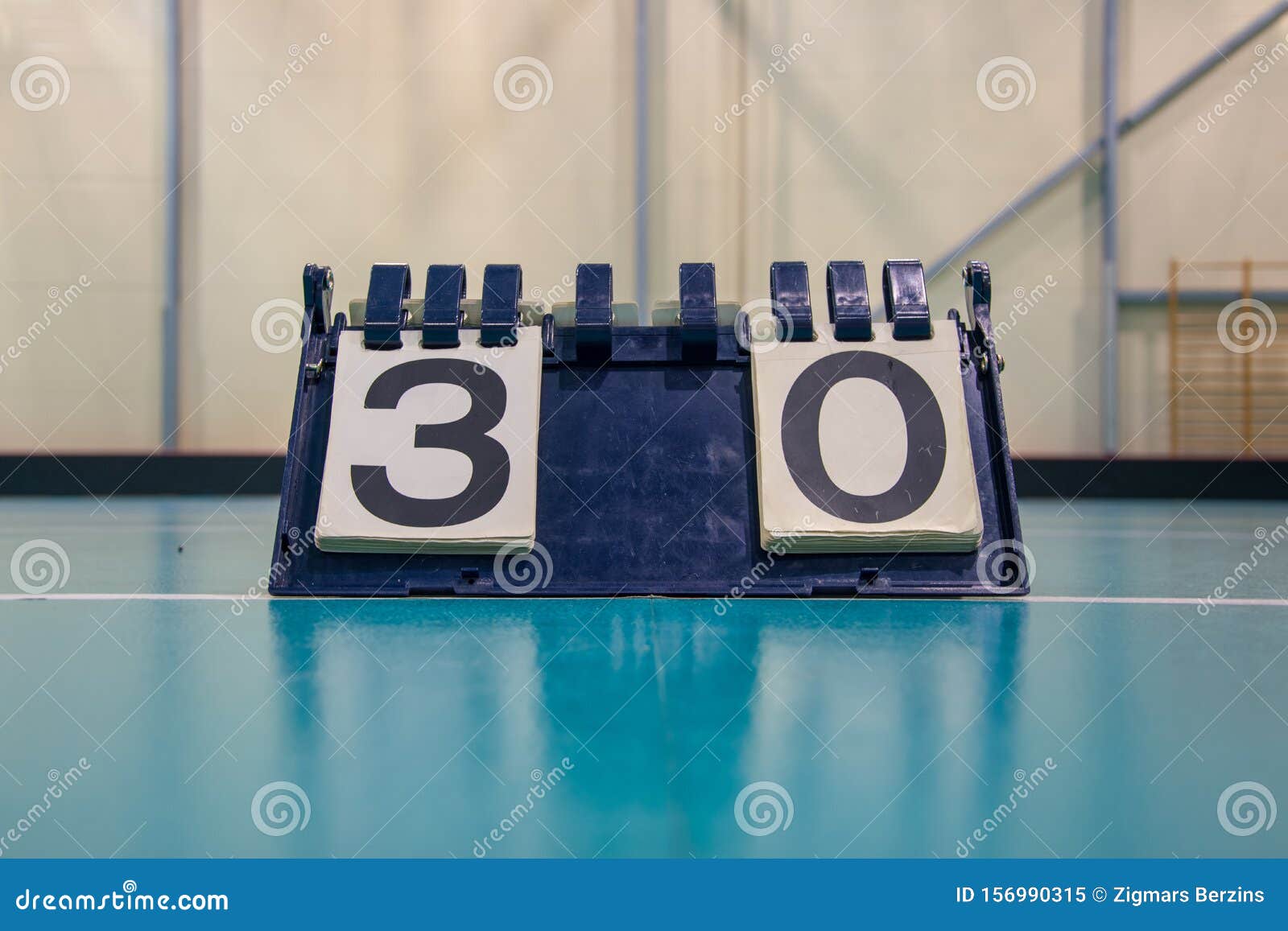Scoreboard Inside the Gym on the Floor Stock Image - Image of inside ...