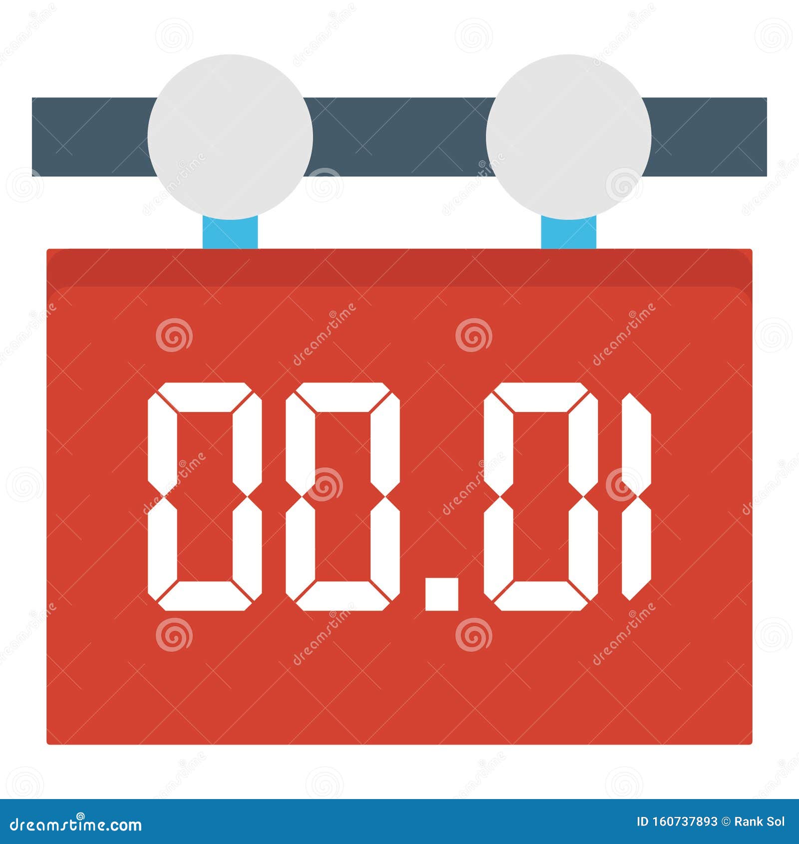 Scoreboard Isolated Vector Illustration Icon Editable Stock Vector ...