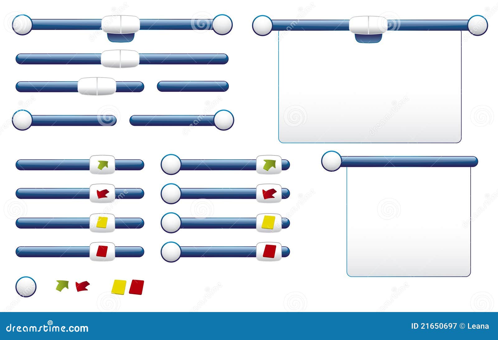 Scoreboard Labels Complete Pack Cartoon Vector | CartoonDealer.com ...
