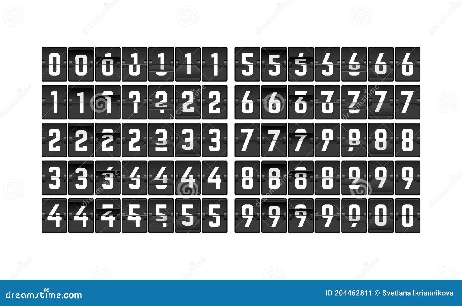 Scoreboard Mechanical Flip Font. Realistic Terminal Flip Board Font ... Scoreboard Mechanical Flip Font. Realistic Terminal Flip Board Font ...