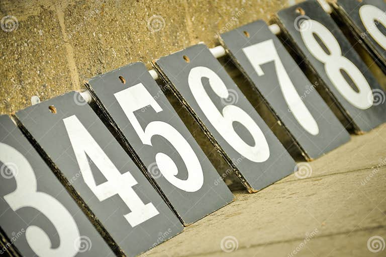 Scoreboard numbers stock photo. Image of tally, school - 54722082