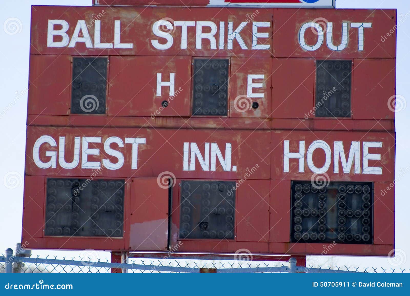 Scoreboard stock image. Image of scorekeeper, electric - 50705911