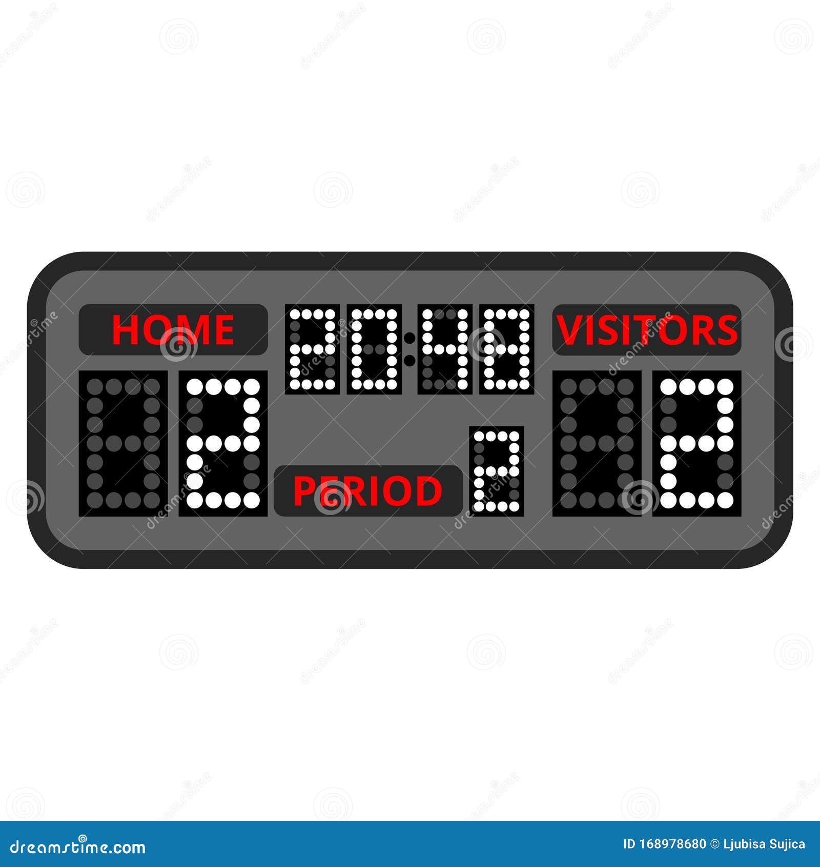 Scoreboard stock vector. Illustration of clip, blue - 168978680