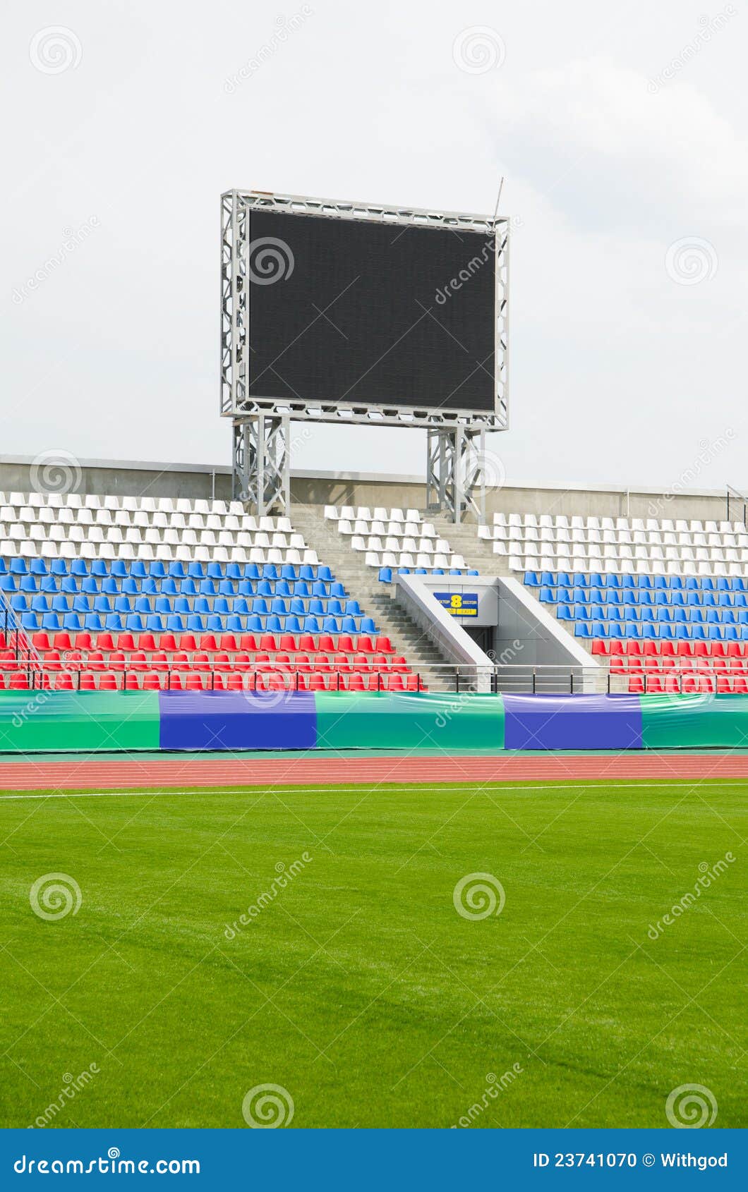 Scoreboard at stadium stock photo. Image of sports, display - 23741070
