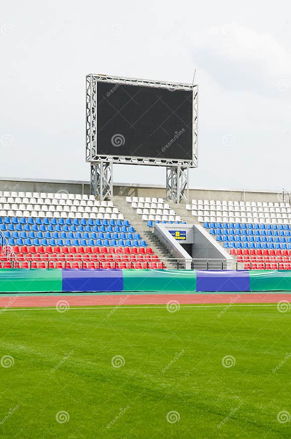 Scoreboard at stadium stock photo. Image of sports, display - 23741070