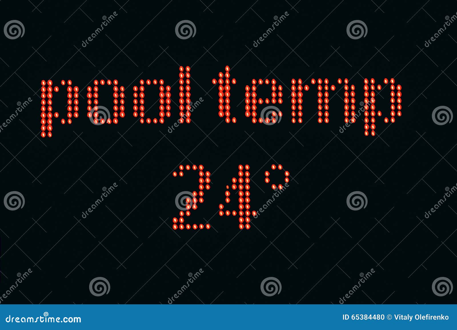 Scoreboard with the Temperature Stock Photo - Image of board, electric ...