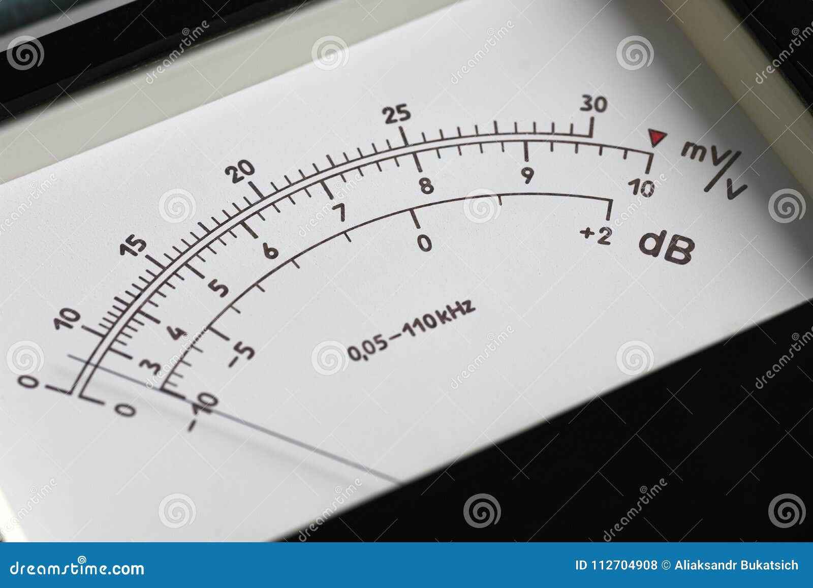 Analog Voltage Meter Indicator With Switch On Old And Rustic Electrical ...