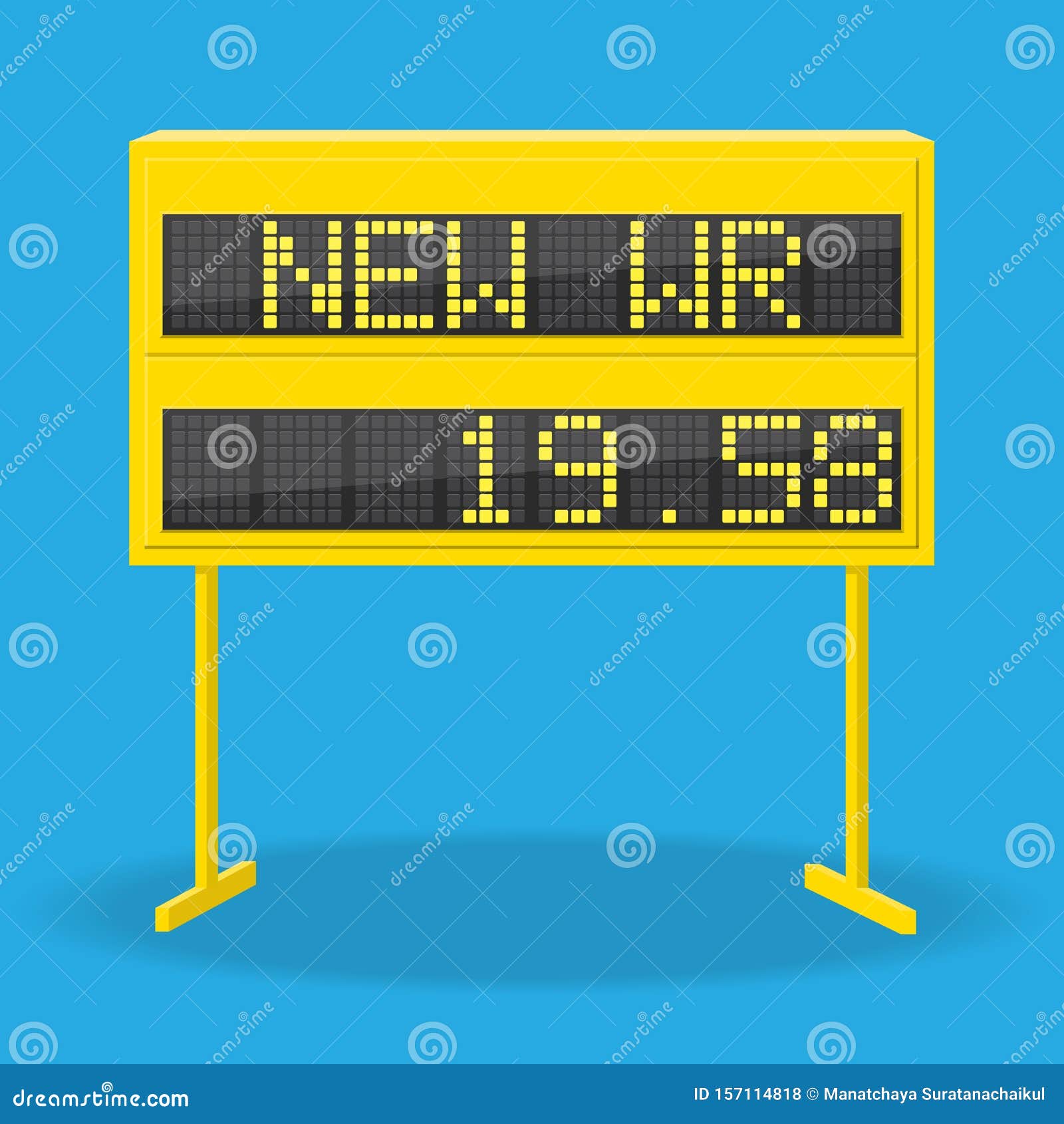 Scoreboard Vector Illustration Stock Illustration - Illustration of ...