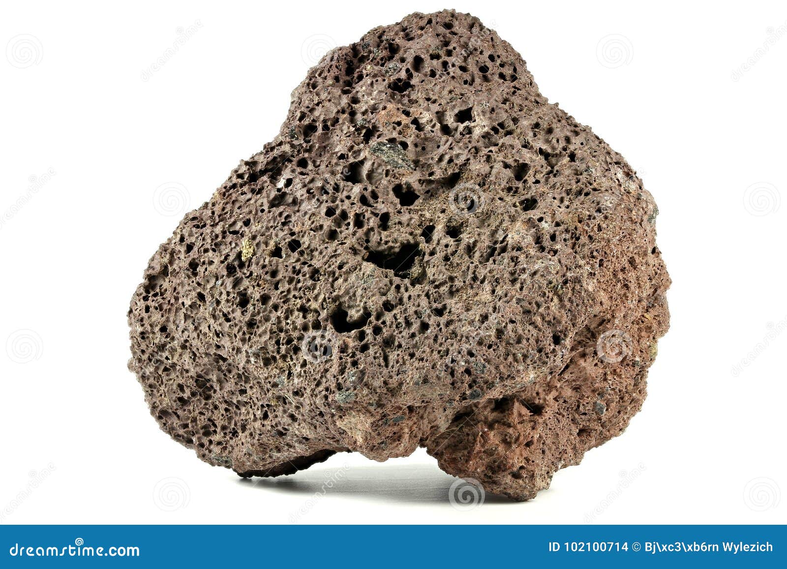 Scoria photo stock. Image du isolement, éruption, géologie - 102100714