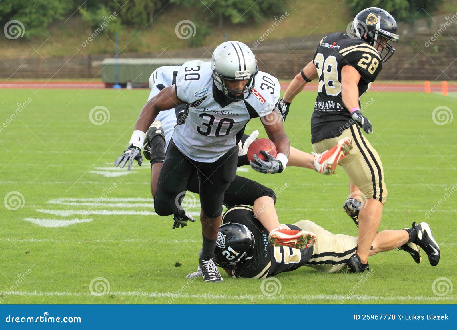 Scoring Andy White in American Football Editorial Stock Photo - Image ...