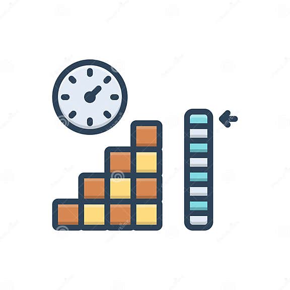 Color Illustration Icon for Scoring, Labeling and Scale Stock ...