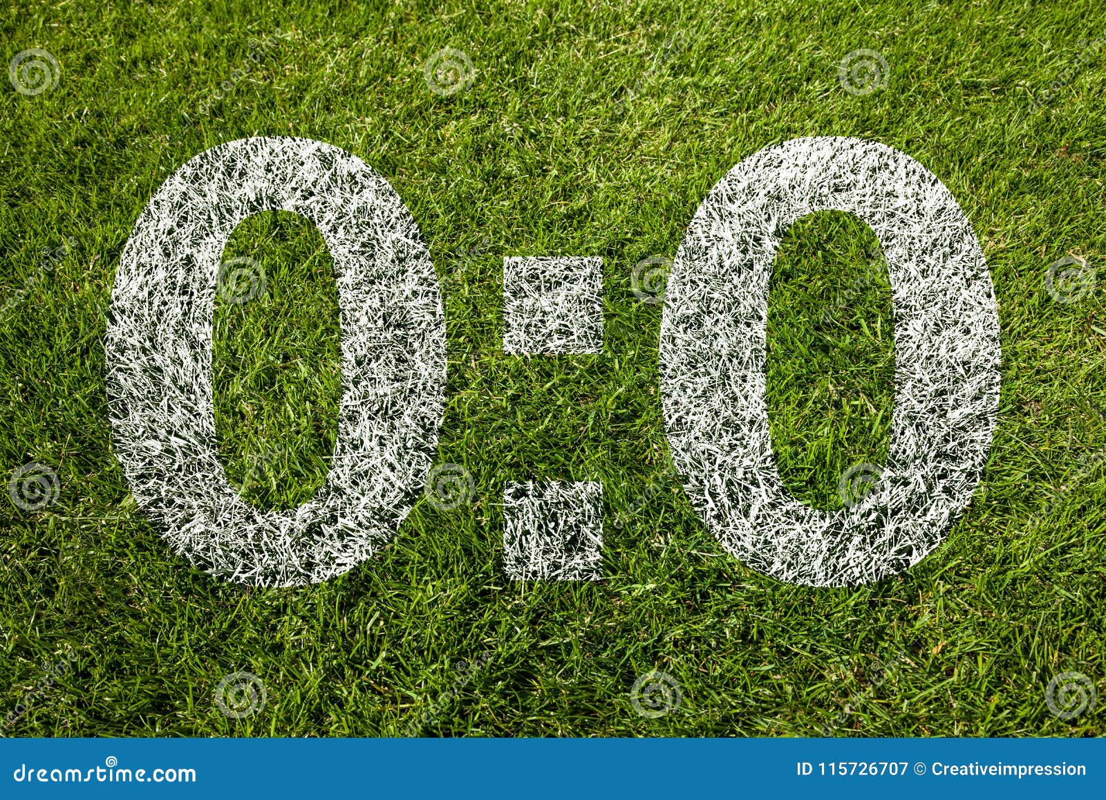 0:0 Scoring stock image. Image of scoring, pitch, football - 115726707