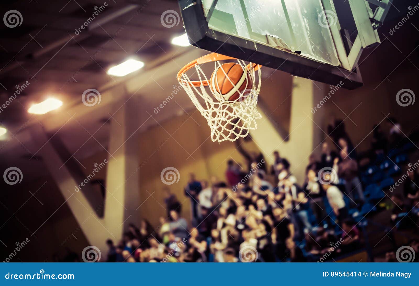 Scoring the Winning Points at a Basketball Game Stock Photo - Image of ...