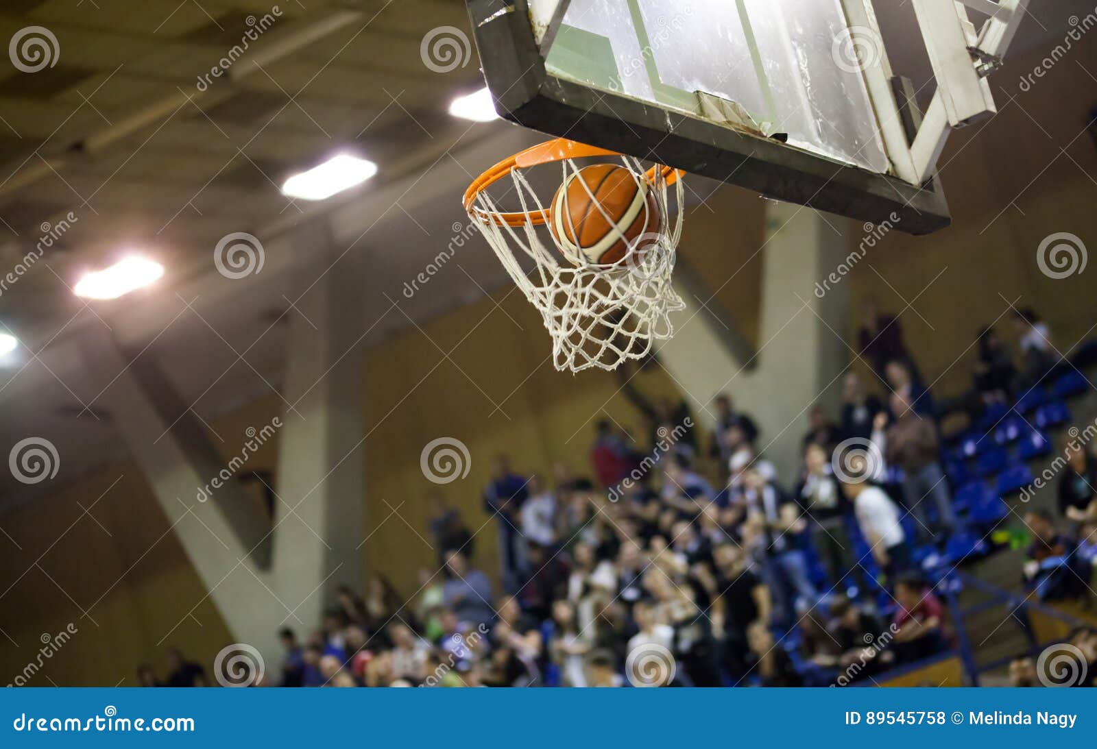Scoring the Winning Points at a Basketball Game Stock Photo - Image of ...