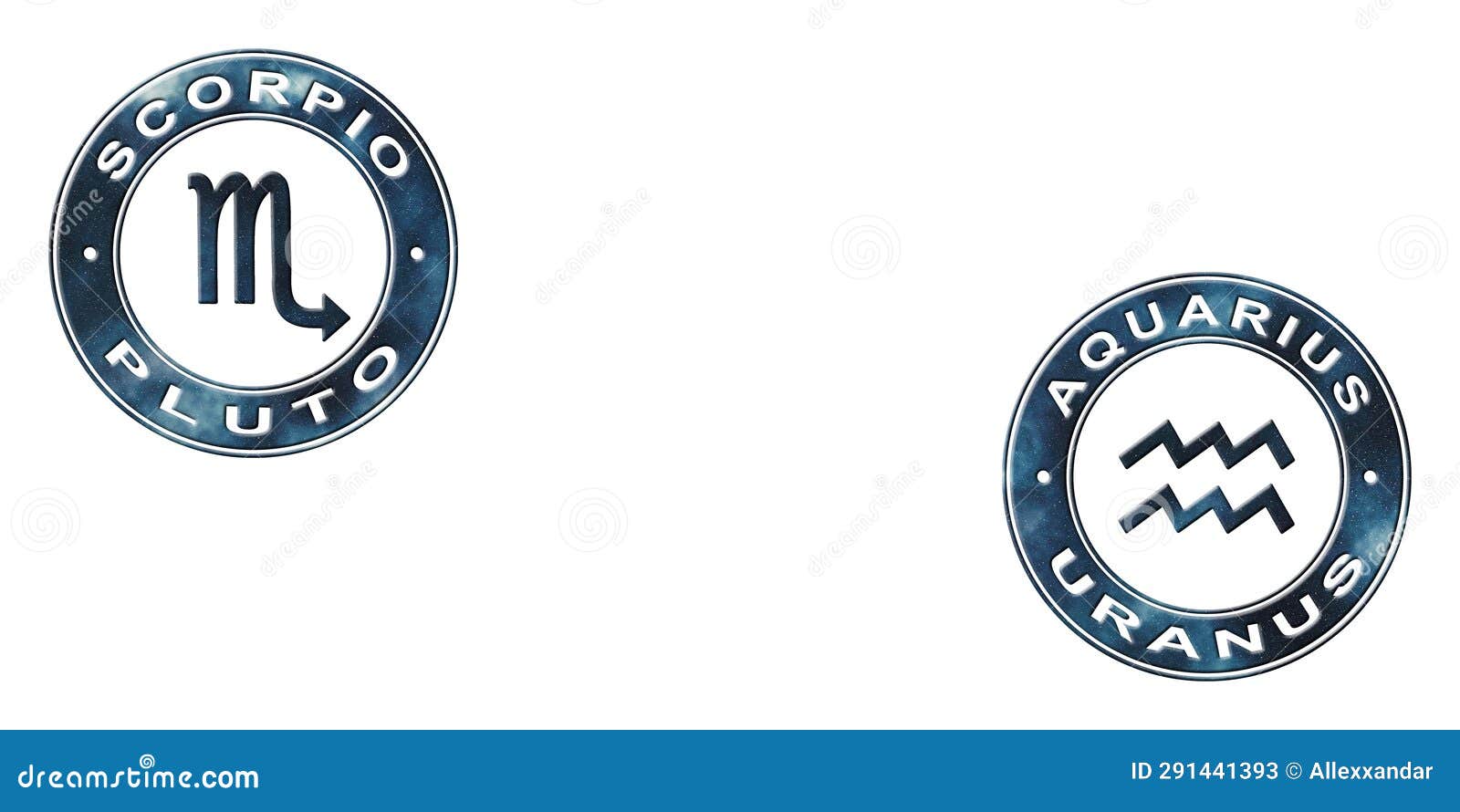 Scorpio and Aquarius Compatibility Stock Illustration - Illustration of ...