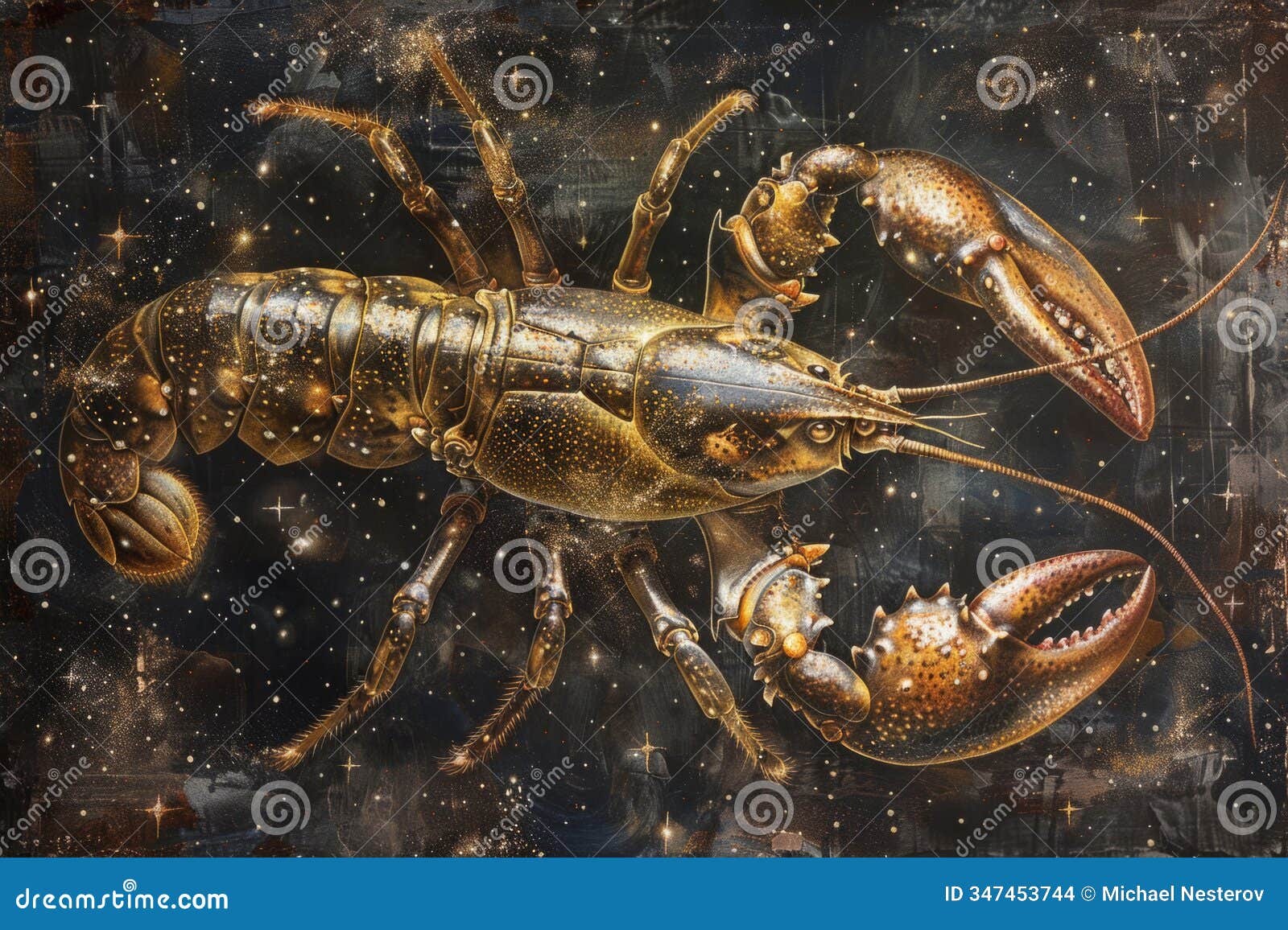 Scorpio Astrological Sign On Ancient Clock. Detail Of Zodiac Wheel With ...