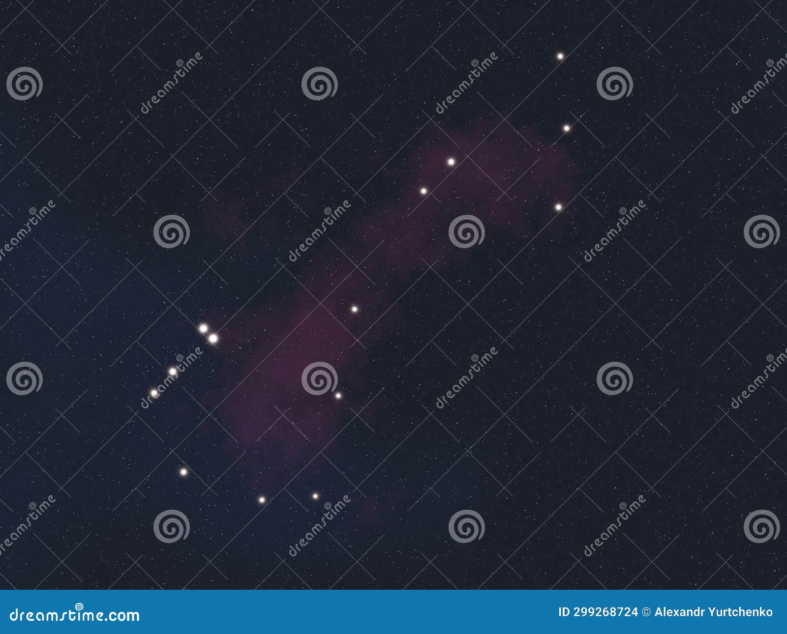 Scorpio Constellation Stars in Outer Space Stock Illustration ...