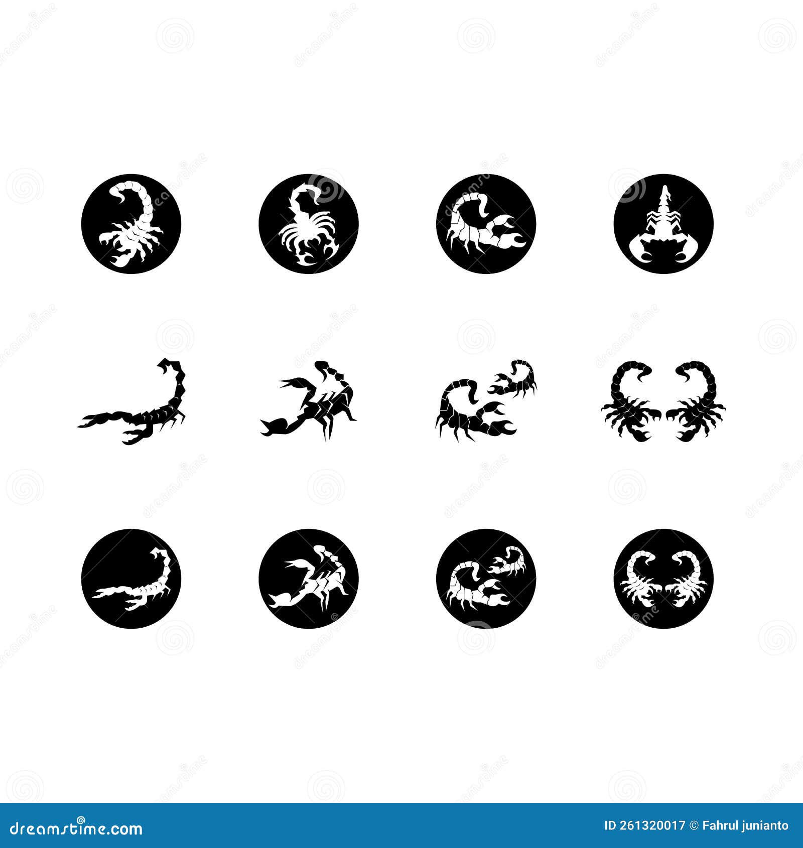 Scorpio Icon and Symbol Vector Template Stock Vector - Illustration of ...
