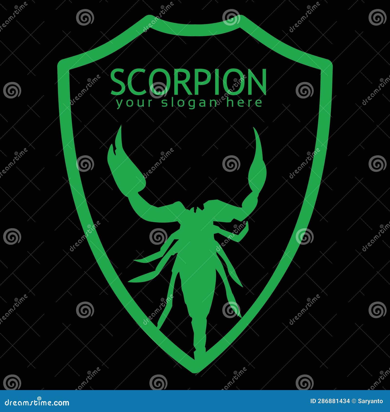 Scorpio logo vector. stock vector. Illustration of signage - 286881434
